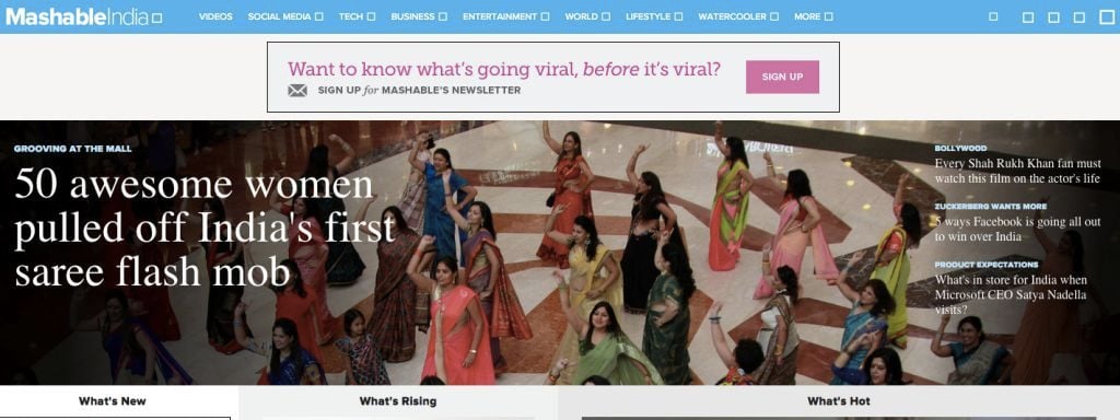 Mashable Launches India Edition