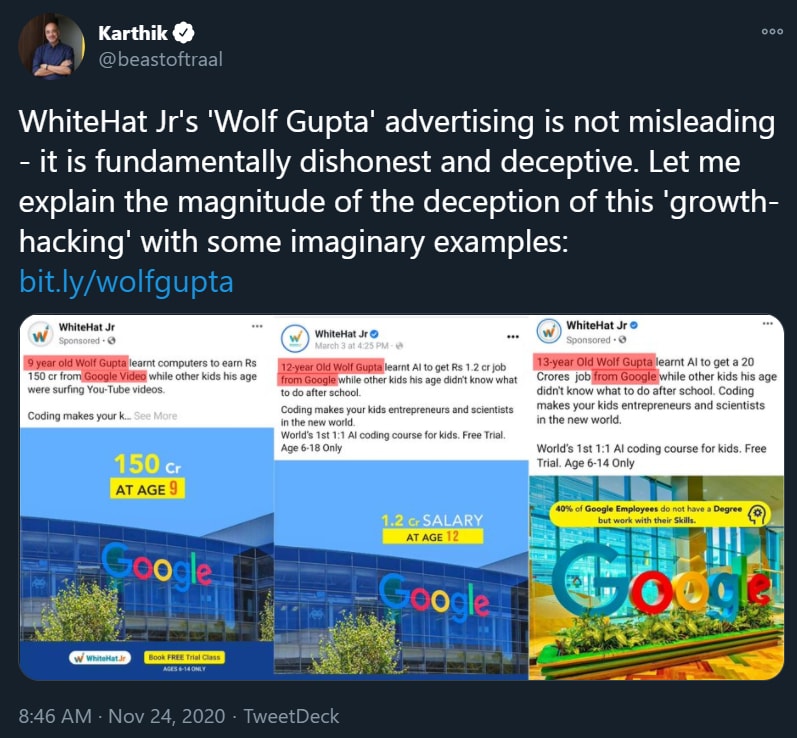 WhiteHat Jr Cuts Down On Controversial Ads; But Is It Enough?